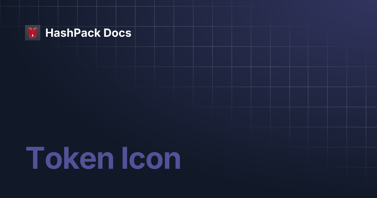 Token Icon | HashPack Docs