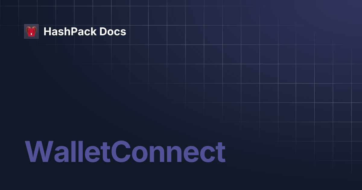 WalletConnect | HashPack Docs