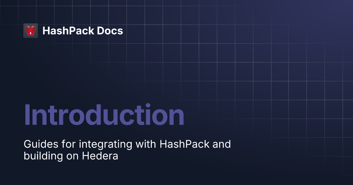 Introduction | HashPack Docs