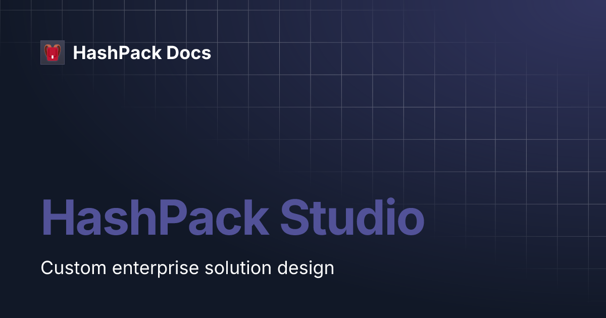HashPack Studio | HashPack Docs